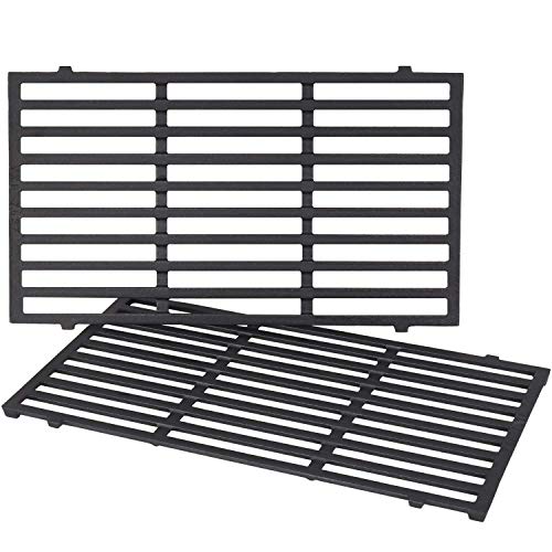 X Home Grill Grates Replacement for Weber Spirit E-210 S-210, Spirit 200 Series (Front-mounted Control) Gas Grill Replacement Parts, Cast Iron, 17.5 x 10.2 Inch, 2-Pack