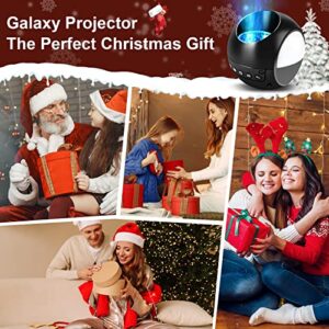 Star Projector, 4 in 1 Galaxy Projector with 3D Northern Lights, Nebula, Green Stars & Remote Control, Star Projector Galaxy Light,Gift for Kids/Birthdays/Christmas/Halloween(White)