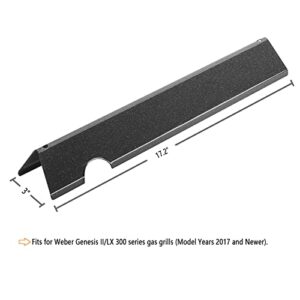 66032 & 66795 Flavorizer Bars for Weber Genesis II 300 Series, Replacement Part for Weber Genesis II E-310, II E-330, II E-335, II S-335, II LX S/E-340 Gas Grill, 17inch Porcelain Enameled Heat Plates