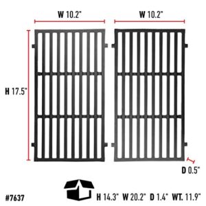 Weber Porcelain-Enameled Cooking Grates for Spirit 200 Series Gas Grills (2 Grates/pack) (17.5 x 10.2 x 0.5) , Black