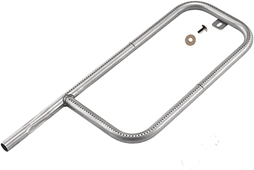 SUONA 41862 20.5 Inch 304SS Grill Burner Tube with Screw for Weber Q200, Q220, Q2000, Q2200 Grill Parts for Weber Q Series 396000 396001 396002 566002 53060001 54060001 60041 1-Pack BR-41