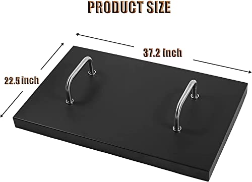 Hard Cover for Blackstone 36 inch Griddle, 5004 Griddle Hard Cover Lid, Black Painted Metal