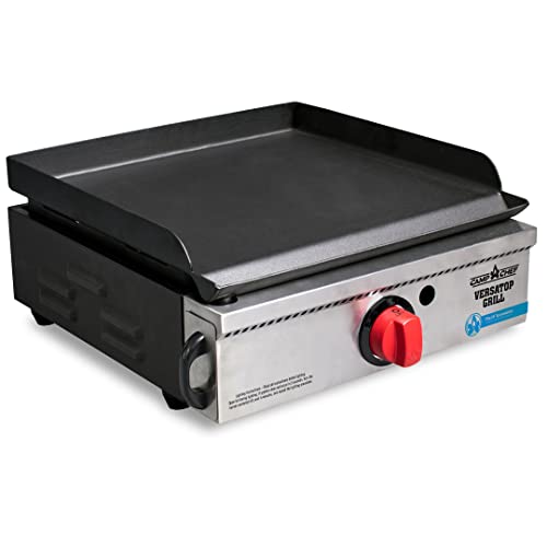 Camp Chef Versatop Portable Flat Top Grill 250 and Griddle (FTG250) - Compatible with Camp Chef 14" Accessories