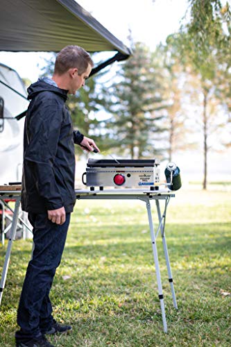 Camp Chef Versatop Portable Flat Top Grill 250 and Griddle (FTG250) - Compatible with Camp Chef 14" Accessories