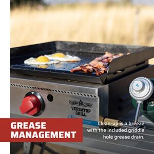 Camp Chef Versatop Portable Flat Top Grill 250 and Griddle (FTG250) - Compatible with Camp Chef 14" Accessories