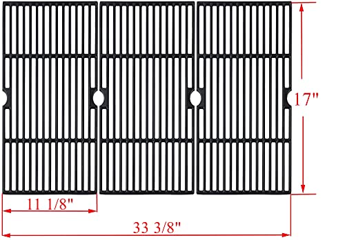 SafBbcue Grill Grates Grid Replacement Parts for Nexgrill 720-0896 720-0896B 720-0896C Grate 720-0896E 720-0896CP 720-0898 720-0898A 6 Burner Grills Matt Cast Iron Cooking Grid