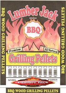 lumber jack 100 percent cherry wood bbq grilling pellets, 20-pound bag