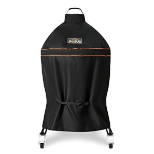 jiesuo kamado grill cover for kamado joe classic charcoal grills, grill accessories for kamado joe, heavy duty waterproof grill cover