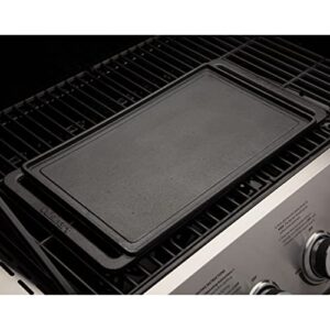 Cuisinart CCP-2000 Reversible Cast Iron Grill & Griddle Cookware Plate, Ribbed Grill & Smooth Flat Top Griddle, Black