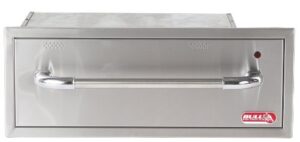 bull outdoor products stainless steel warming drawer