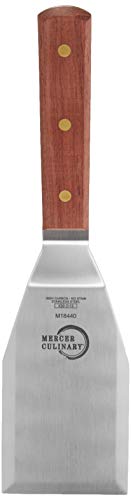 Mercer Culinary Praxis Rosewood Handle Heavy Duty Turner, 5 Inch x 3 Inch, Brown