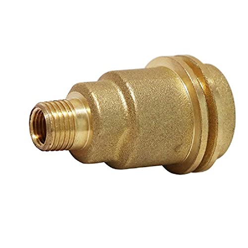 Chironal 2Pcs Brass 5042 Male QCC1 Acme Nut Propane Gas Fitting Adapter with 1/4 Inch Male Pipe Thread Propane Gas Quick Connector Fittings(2Pcs 5042 QCC1)