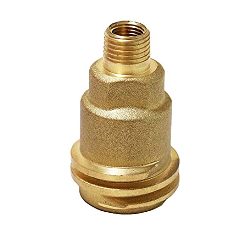 Chironal 2Pcs Brass 5042 Male QCC1 Acme Nut Propane Gas Fitting Adapter with 1/4 Inch Male Pipe Thread Propane Gas Quick Connector Fittings(2Pcs 5042 QCC1)