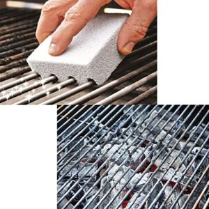 Grill Griddle Cleaning Kit 7 Piece, 4 Griddle Cleaning Pads with One Holder, 2 Grill Cleaning Brick Block,Griddle Cleaning Accessories, Grill Gleaning Tools