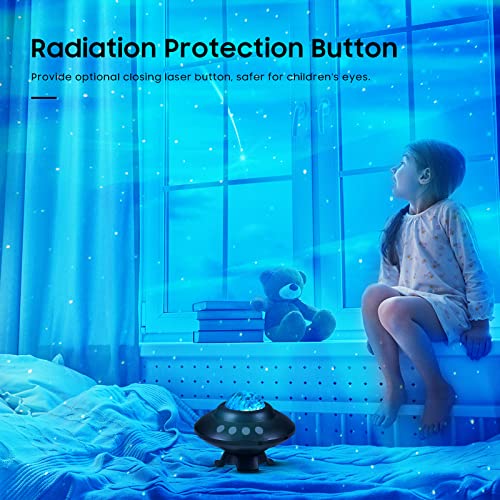 Aurora Projector Galaxy Light for Bedroom, RayGalax Star Projector Night Light with Remote Control, Bluetooth Music Speaker, Timer, Northern Light Star Nebula Lamp Trippy Projector for Kids, Adults