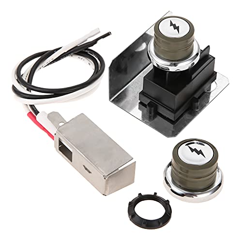 Hicello 91360 Electronic Ignitor Kit Replacement for Weber Spirit E-310, E-320 200, E-210, Spirit 300 Gas Grills, and More, with 2PCS Electronic Igniter Module