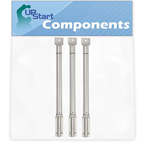 UpStart Components 3-Pack BBQ Gas Grill Tube Burner Replacement Parts for Perfect Flame 720-0335 - Compatible Barbeque Stainless Steel Pipe Burners