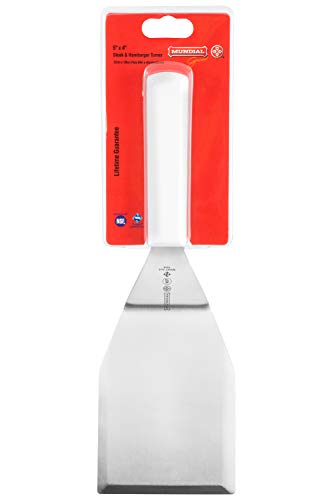 Mundial 5600 Series 5-Inch by 4-Inch Steak and Hamburger Turner with White Handle