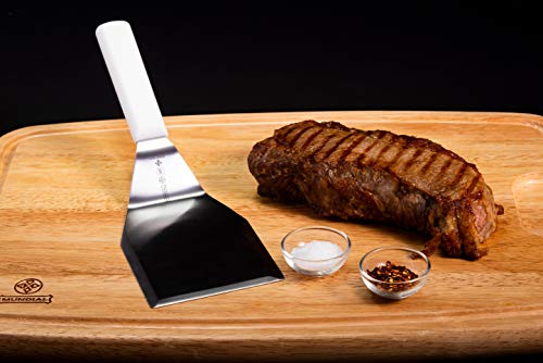 Mundial 5600 Series 5-Inch by 4-Inch Steak and Hamburger Turner with White Handle