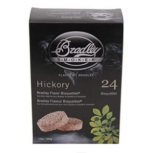 bradley smoker bthc24 bthc24-flavor bisquettes-hickory 24pk, one size, multi