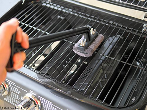 Grill Grubber BBQ Cleaning Brush Safe for People, Bristle-Free - NO Bristles That can Stick to Your Food, Made in USA!