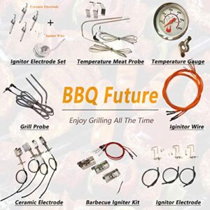 BBQ Future 2 Outlet Universal Spark Generator AAA Battery Push Button Igniter for Charbroil, Kenmore, Broil King, Broil-Mate, Grillmate, Jenn Air, Kmart, Master Chef