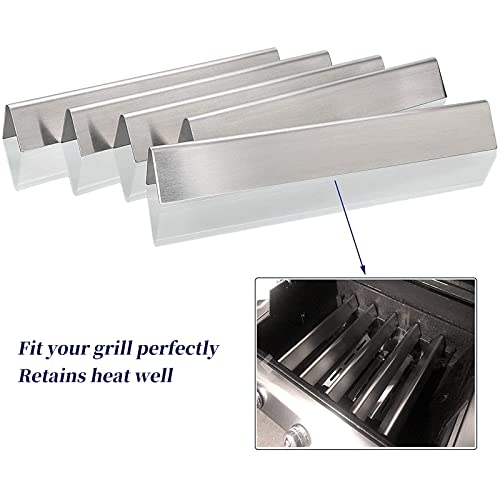 Utheer 17.5 Inch Flavor Bars for Weber Genesis Grill, 7620 Genesis Replacement Parts for Weber Genesis 300 Series E310 S310 E320 E330 EP310 EP320 EP330, Genesis S-310, 330 (Front Control Knobs), 16 GA