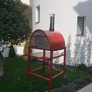 Authentic Pizza Ovens - Maximus Red Wood Fire Oven