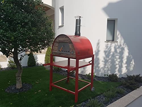 Authentic Pizza Ovens - Maximus Red Wood Fire Oven