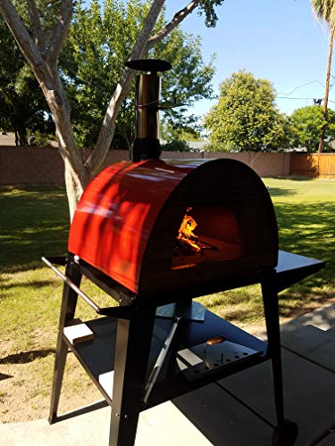 Authentic Pizza Ovens - Maximus Red Wood Fire Oven