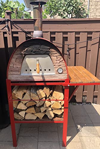 Authentic Pizza Ovens - Maximus Red Wood Fire Oven