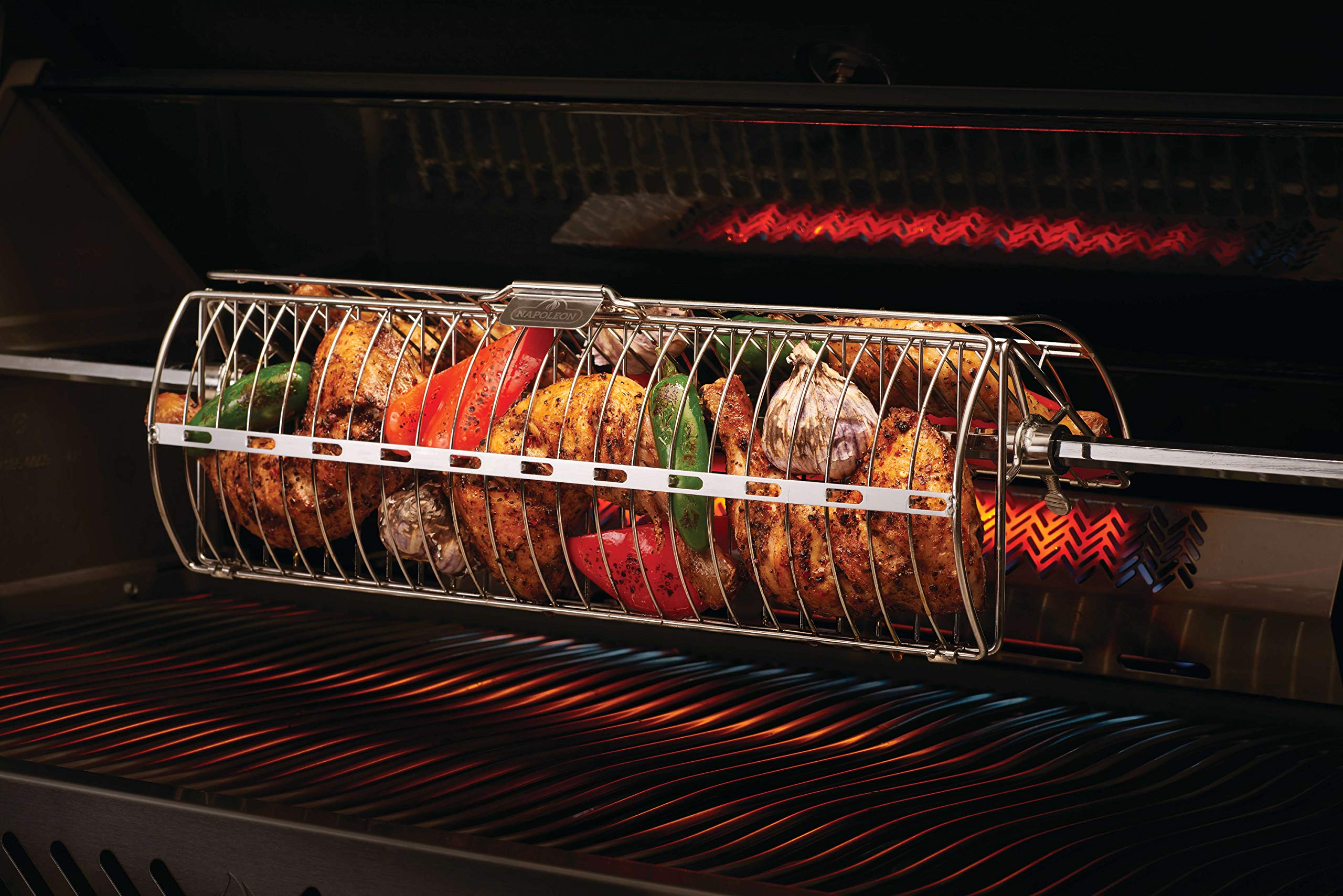 Napoleon 64005 Ultra Chef Flat Rotisserie Basket