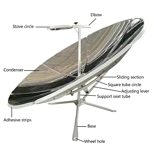 DNYSYSJ 59"Portable Solar Cooker,Outdoor Camping Sun Oven 800-1000 C High Efficiency,Concentrating Solar Cooker 700-1000°C