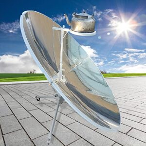 DNYSYSJ 59"Portable Solar Cooker,Outdoor Camping Sun Oven 800-1000 C High Efficiency,Concentrating Solar Cooker 700-1000°C