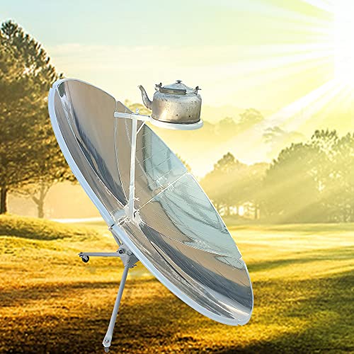 DNYSYSJ 59"Portable Solar Cooker,Outdoor Camping Sun Oven 800-1000 C High Efficiency,Concentrating Solar Cooker 700-1000°C