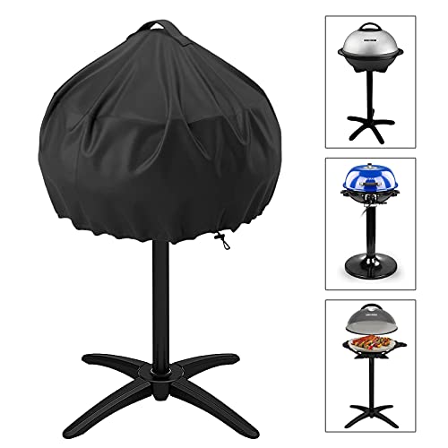 Grill Cover for George Foreman, TwoPone Electric BBQ Grill Cover Round Grill Cover, Indoor Outdoor Waterproof, 20x18 Inch