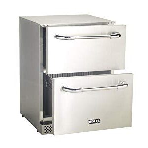 Bull Outdoor Products 17400 Double Drawer Outdoor Rated Refrigerator, Stainless Steel