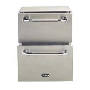 Bull Outdoor Products 17400 Double Drawer Outdoor Rated Refrigerator, Stainless Steel