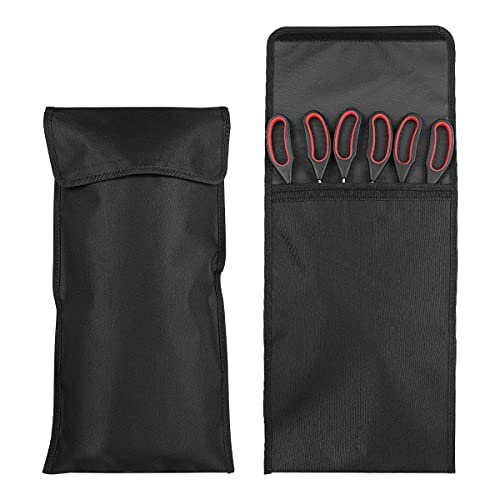 Healeved 2pcs BBQ Tool Storage Bags Barbecue Hardware Tool Holder Pouch Barbecue Tool Holder Bags for Camping Backyard Barbecue Black 18.7x8.2 inches