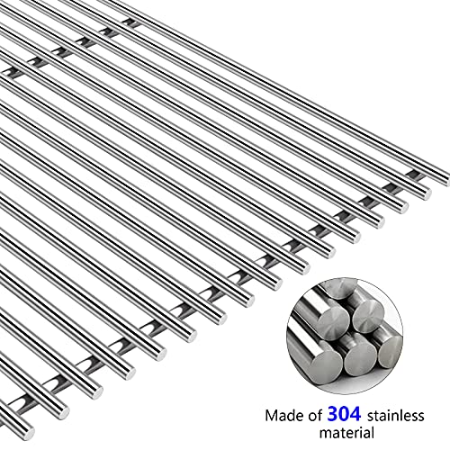 ProFire 19.5 Inch 304 Food Grade Stainless Steel Cooking Grate for Weber Genesis E310 E320 E330 S310 S320 S330 EP310 EP320 Gas Grills, Grill Grate Replacement for Weber 7528/7524