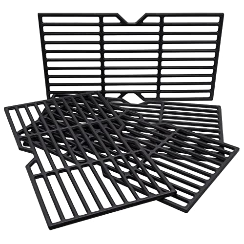 Adviace Grill Replacement Parts for Charbroil CharBroil 463240115 463239915 463230514 463230515 463230512, 463240115 Replacement Grates, 16 7/8" Cast Iron Cooking Grates