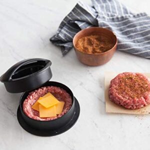 Hamburger Grilling Gift Set – Includes Smoker Box & Smoking Chips, Spices, Planks, Patty Press, Grill Scraper and More