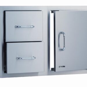 Bull Outdoor Products 25876 Door/Drawer Combo, 33" x 22", Metallic