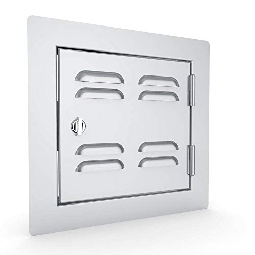 SUNSTONE C-VSDR12 Classic Series Flush Style Access, Untility, Grill Door, Stainless stel