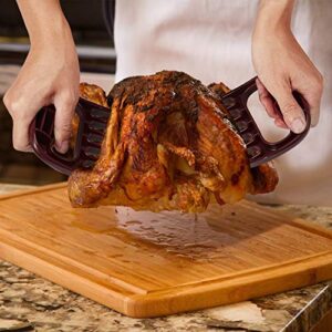 unicook [clearance] bbq claws 2 pack, shredder claws to shred lift & carve pork, turkey, chicken, brisket, ham, helpful barbecue tool, merlot