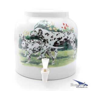 bluewave dalmatians design beverage dispenser crock