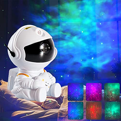 Space Buddy Projector Light, Pleshy Spacebuddy Projector, Space Buddy Pleshyco, Astronaut Star Projector Galaxy Light with Remote Control (A)