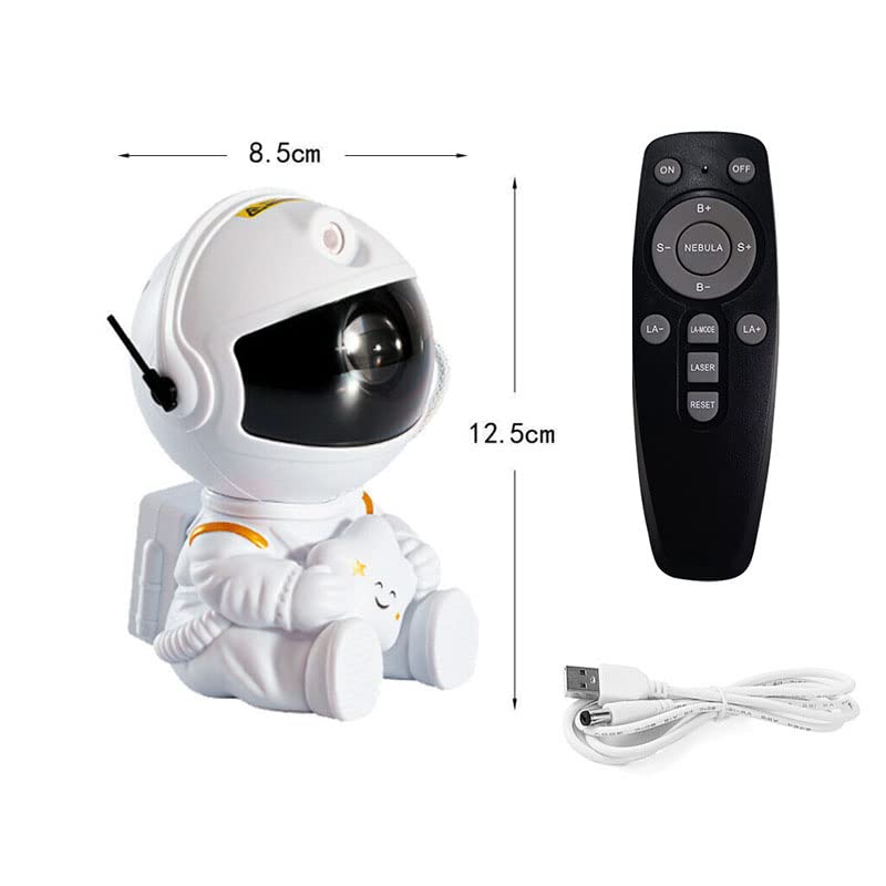 Space Buddy Projector Light, Pleshy Spacebuddy Projector, Space Buddy Pleshyco, Astronaut Star Projector Galaxy Light with Remote Control (A)