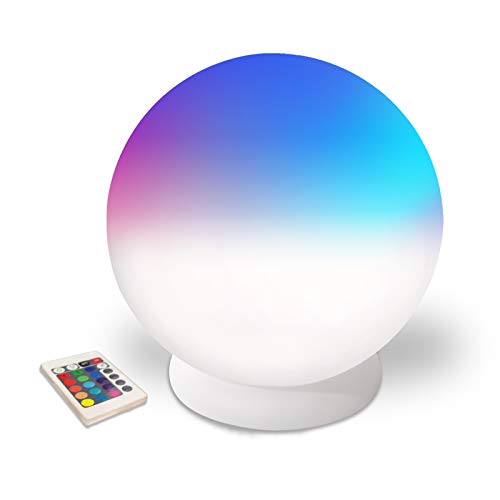 TOVEENEN Floating Pool Lights Wireless Charging 8 Inch LED Light Ball, Waterproof Rechargeable Floating Lights for Pool, Long Battery Life 20 Color Modes