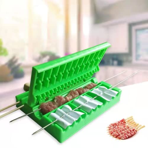 LUOY The New Multifunctional Kebab Tool can be reused Quickly Beef Meat Vegetable skewers Barbecue Tool Kitchen Gadgets